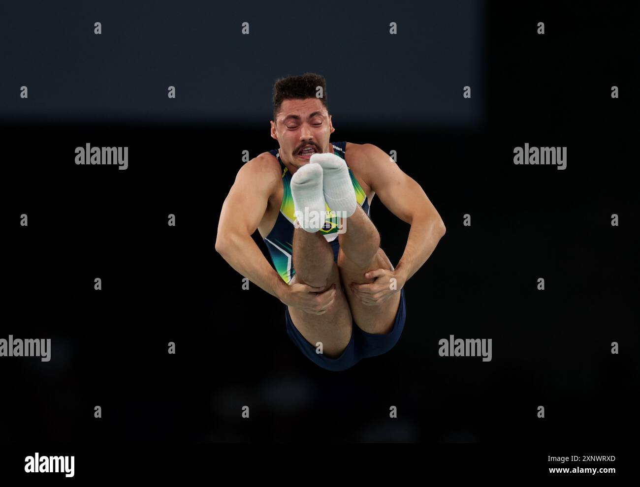 Brazil's Rayan Dutra during the trampoline gymnastics, men's ...