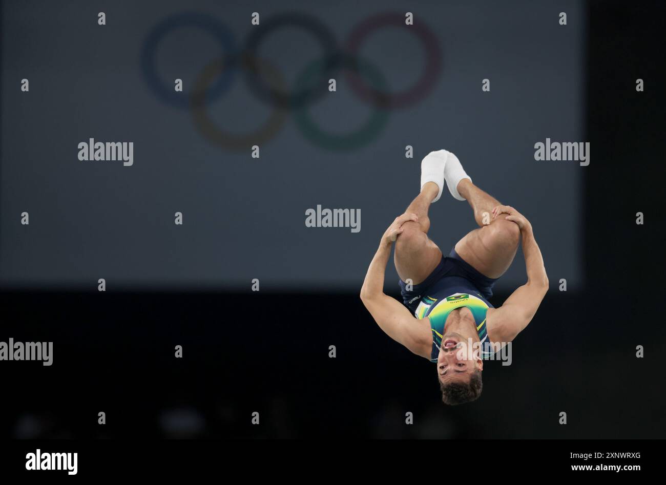 Brazil's Rayan Dutra during the trampoline gymnastics, men's ...