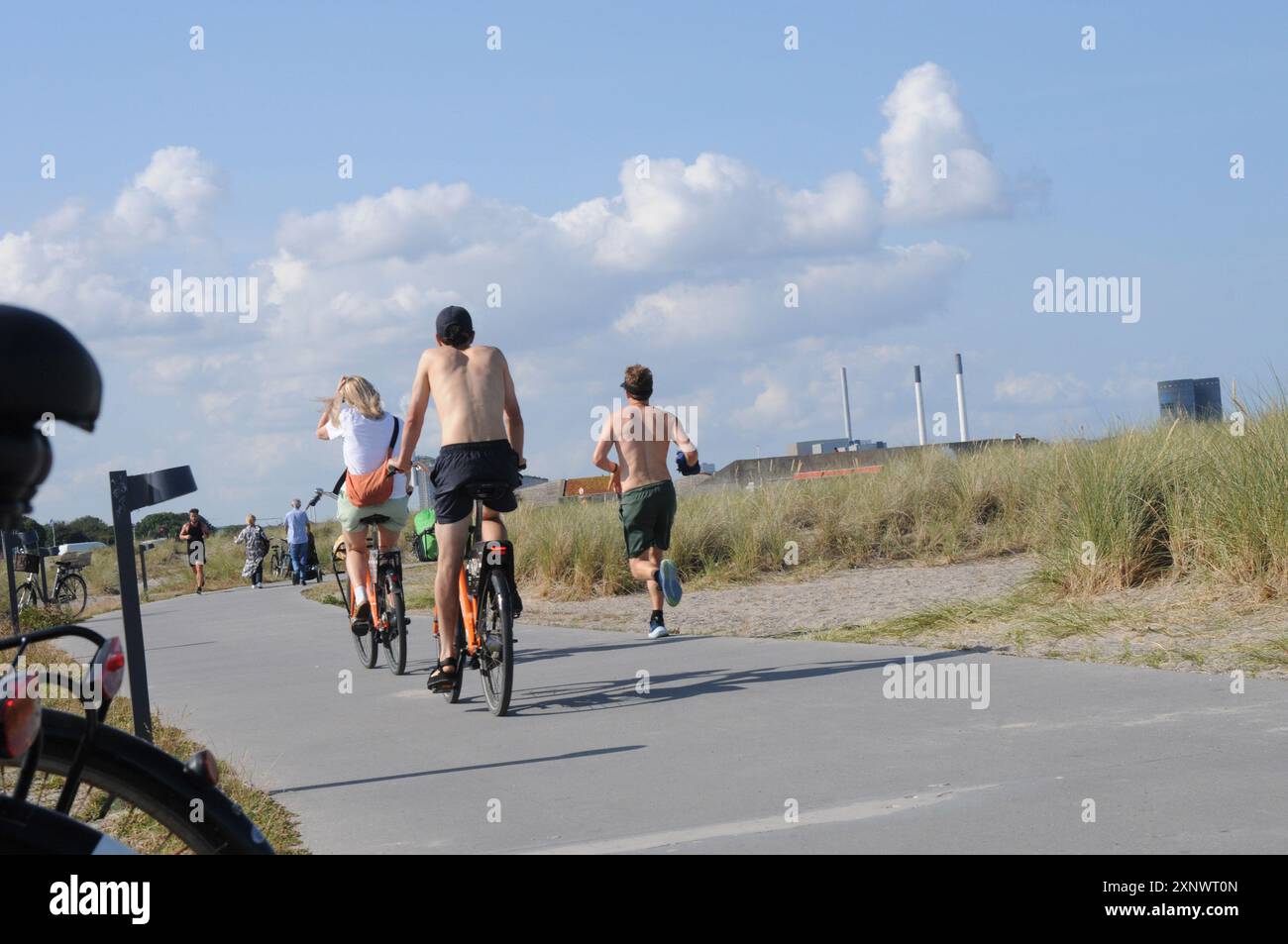 Aamager /Copenhagen/ Denmark/02 August 2024/ Amager beach ad also ...