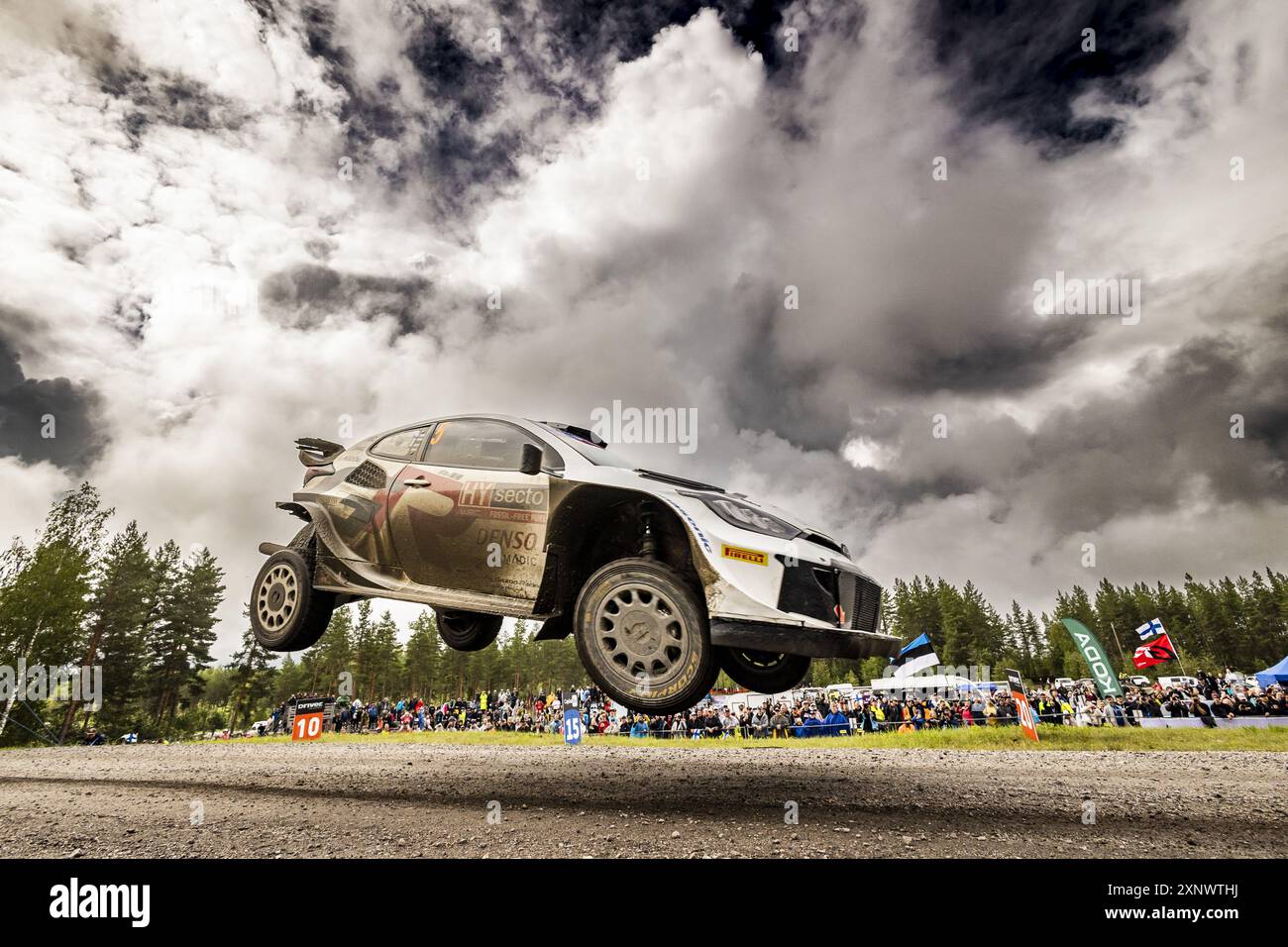 05 PAJARI Sami, MALKONEN Enni, Toyota GR Yaris Rally1, action during ...