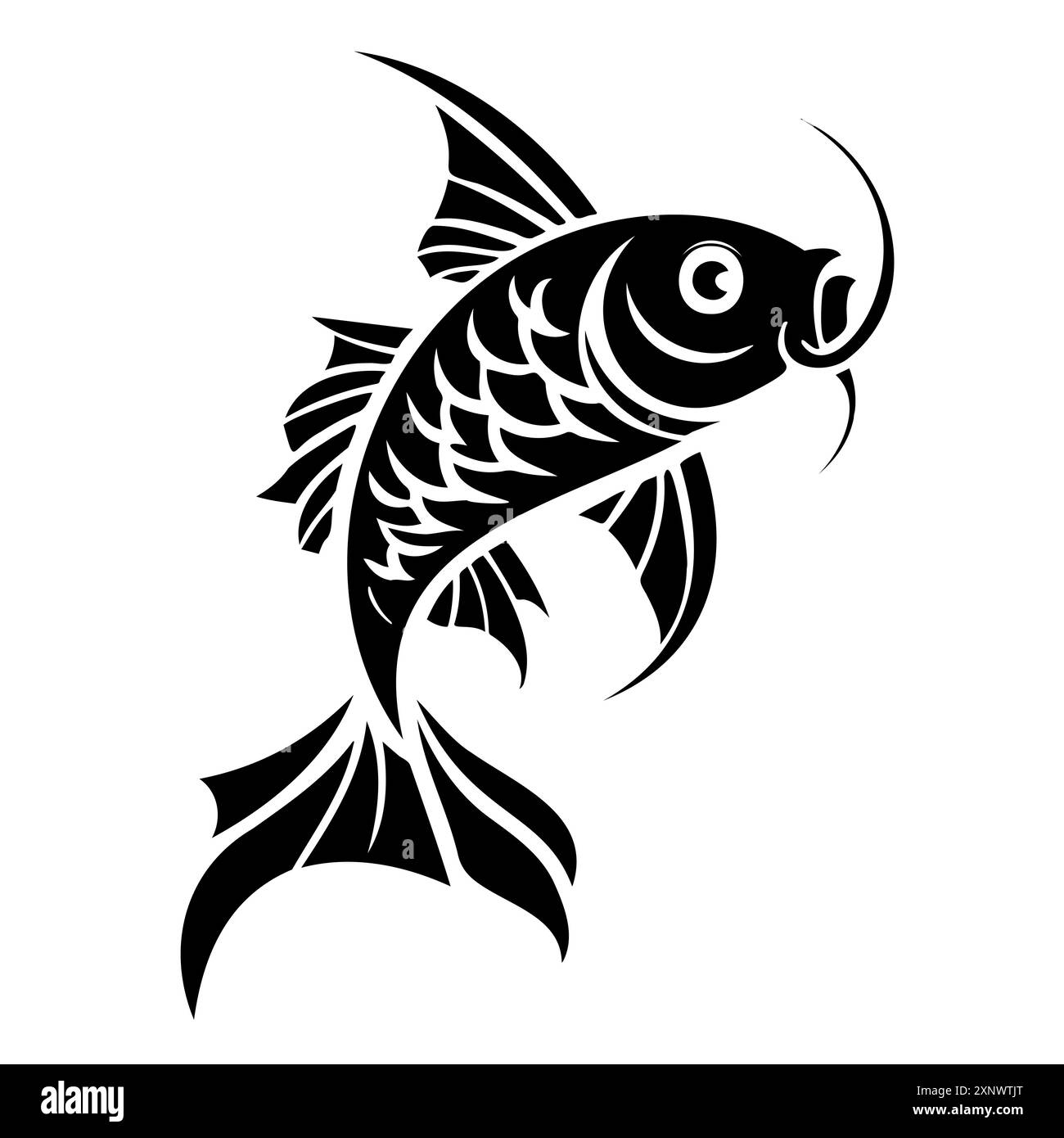 Detailed fish design Cut Out Stock Images & Pictures - Alamy