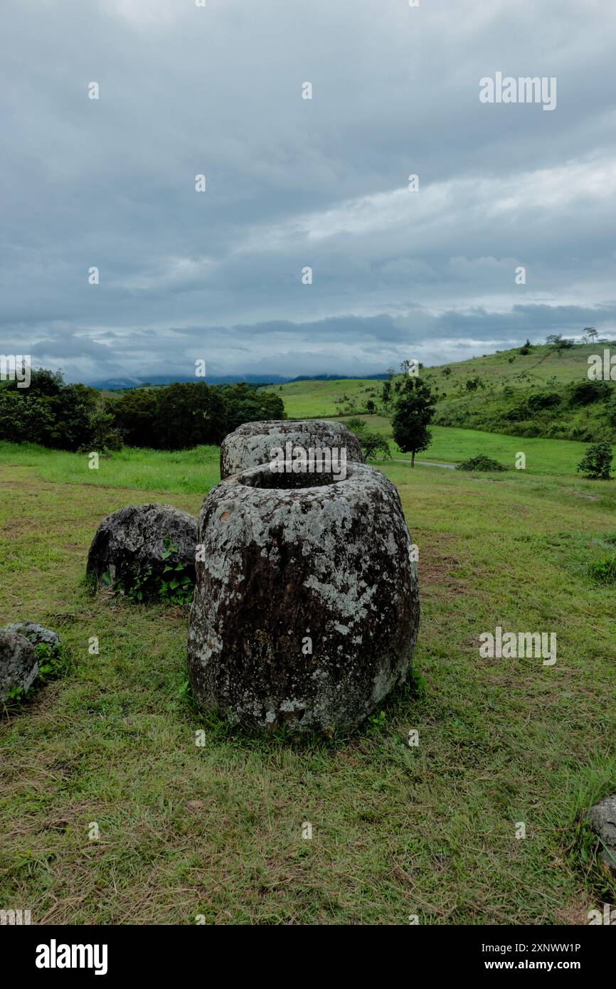 UNESCO World Heritage Plain of Jars, Phonsavan, Xieng Khouang, Laos ...
