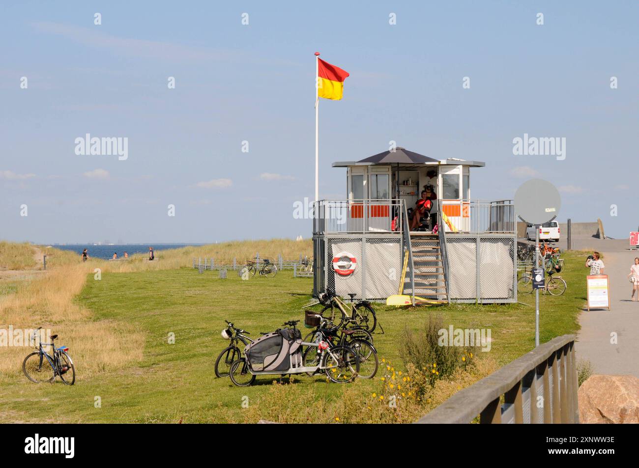 Aamager /Copenhagen/ Denmark/02 August 2024/ Amager beach ad also ...