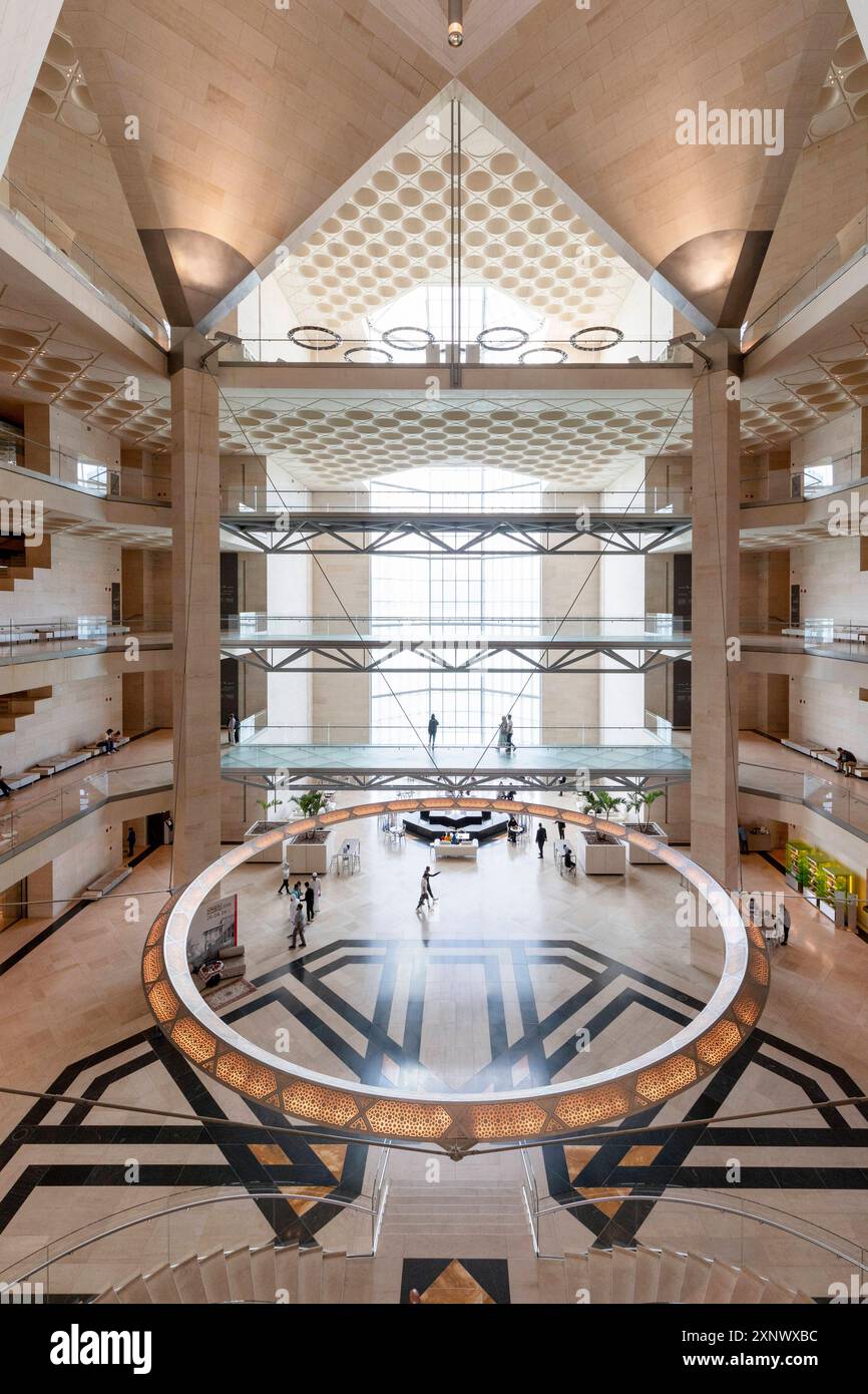 Interior of Museum of Islamic Art, Doha, Qatar, Middle East Copyright ...