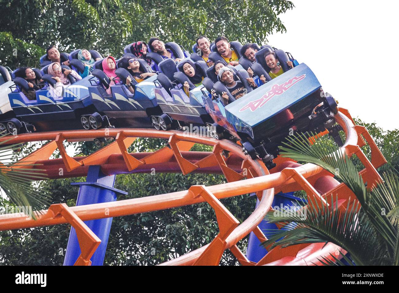 9 July 2017, Jakarta, Indonesia, South East Asia, People rides roller ...