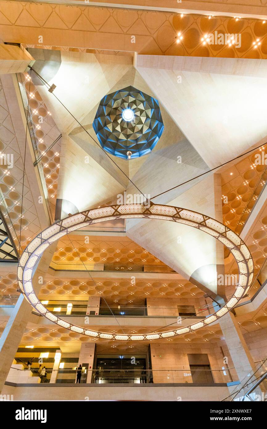 Interior of Museum of Islamic Art, Doha, Qatar, Middle East Copyright ...