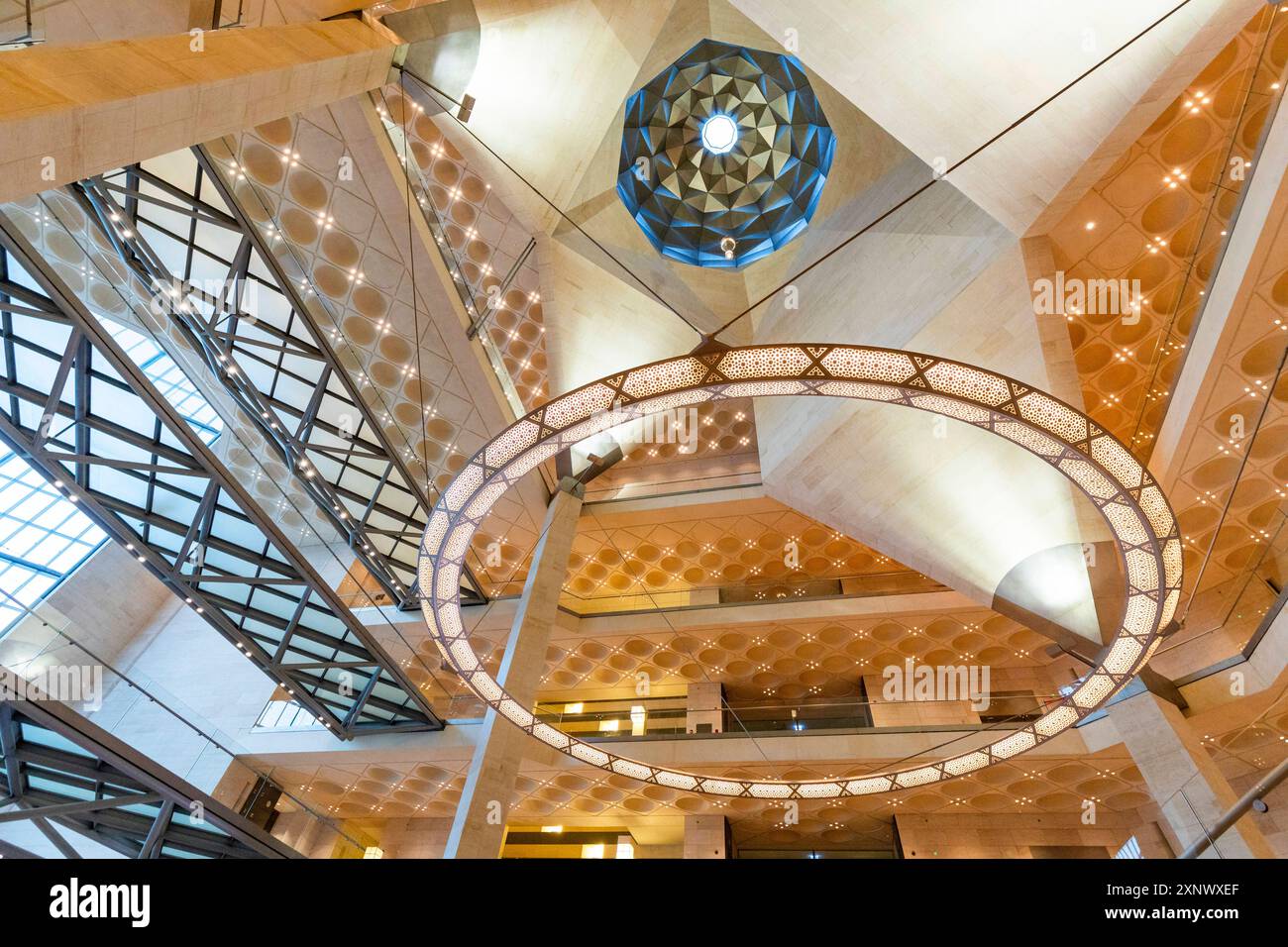Interior of Museum of Islamic Art, Doha, Qatar, Middle East Copyright ...