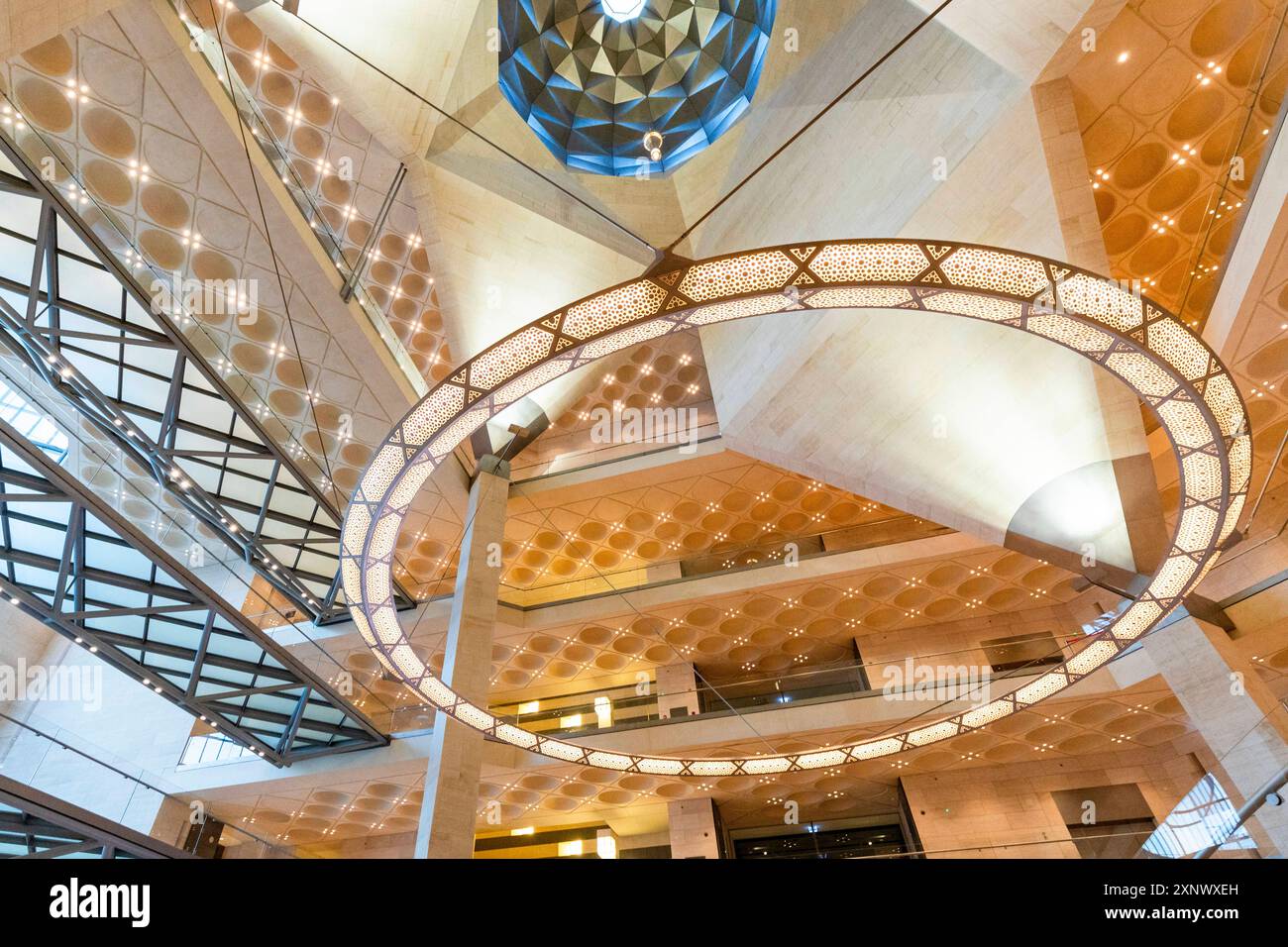 Interior of Museum of Islamic Art, Doha, Qatar, Middle East Copyright ...