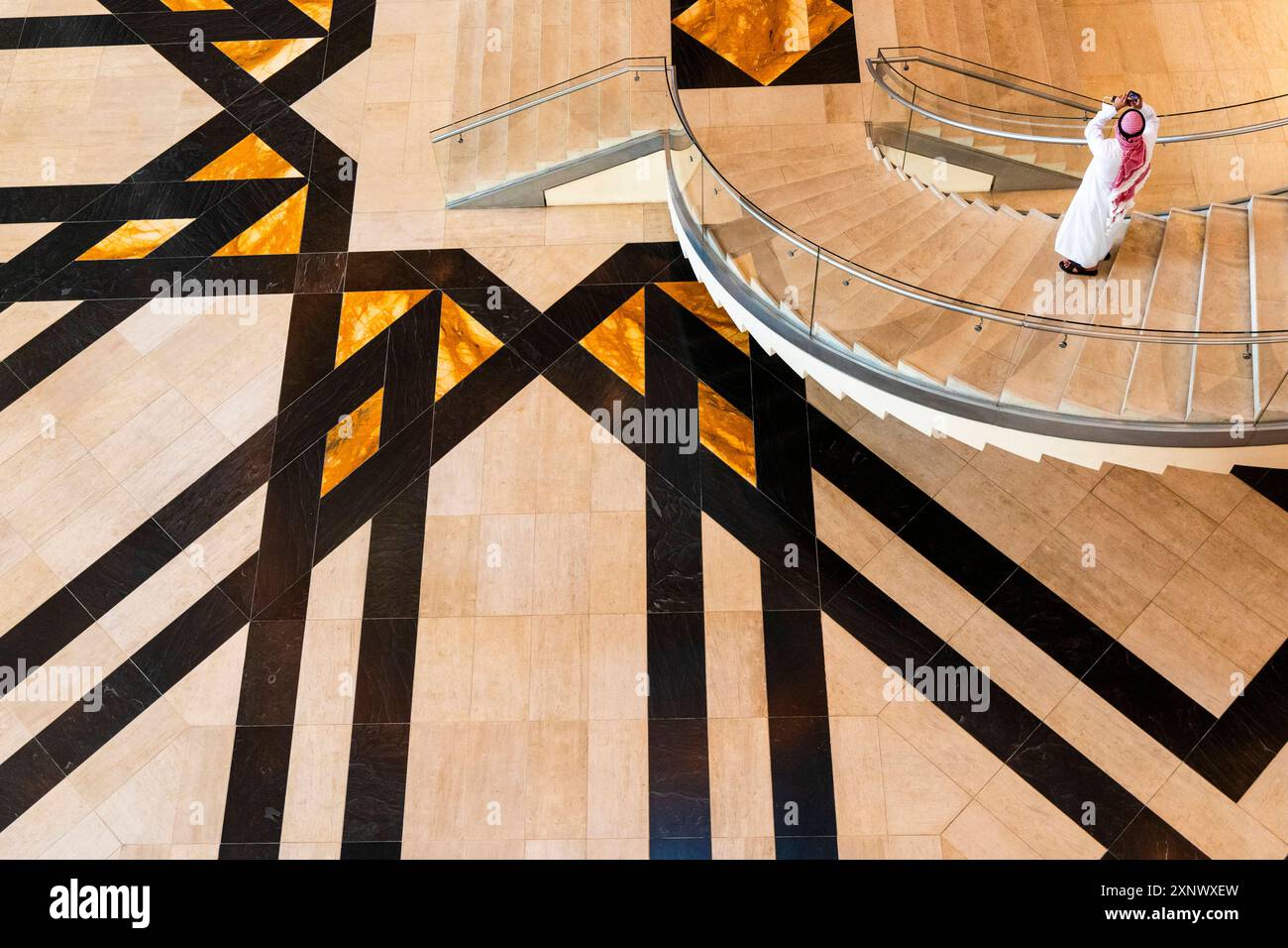 Interior of Museum of Islamic Art, Doha, Qatar, Middle East Copyright ...