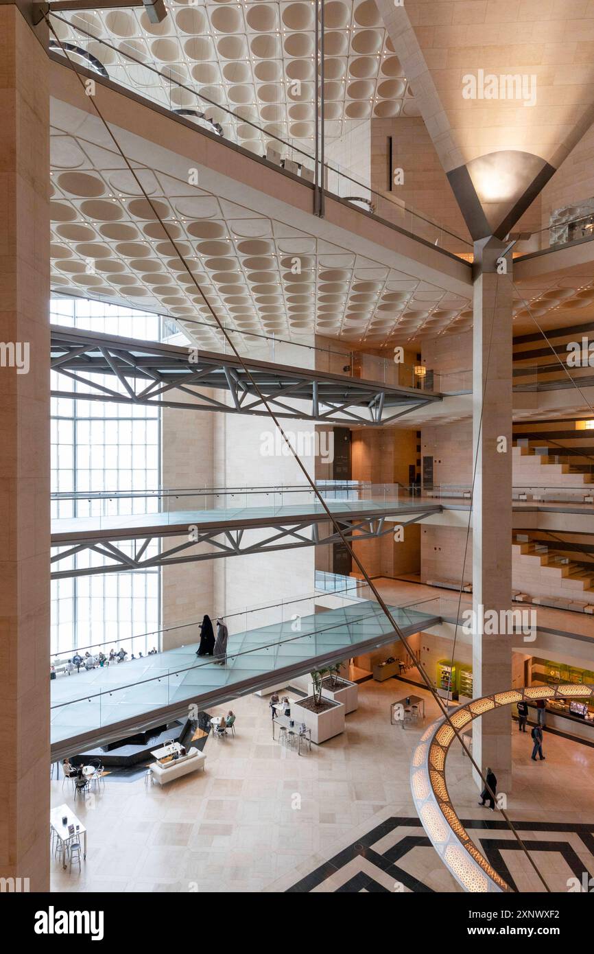 Interior of Museum of Islamic Art, Doha, Qatar, Middle East Copyright ...