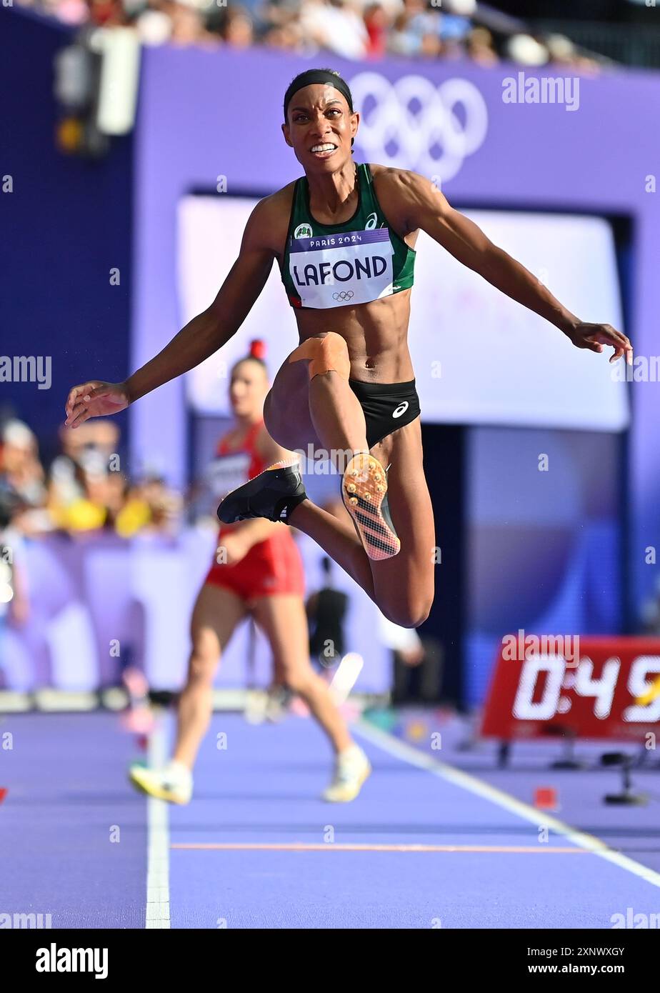 Paris, France. 2nd Aug, 2024. Thea Lafond of Dominica competes during ...