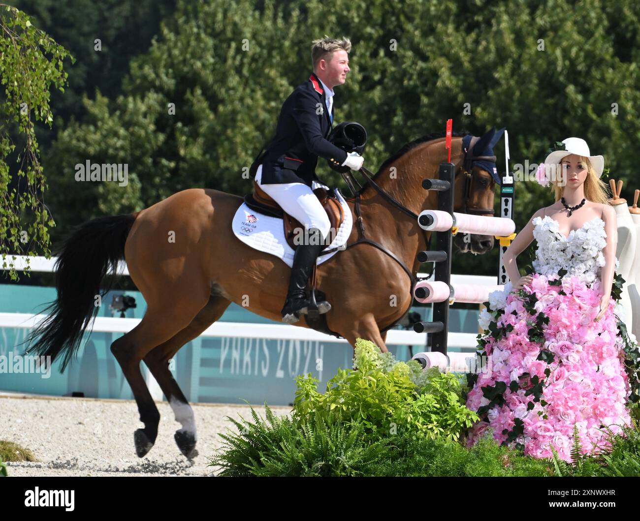 Paris - France, August 2, 2024, Paris Olympic Games, Equestrian team ...