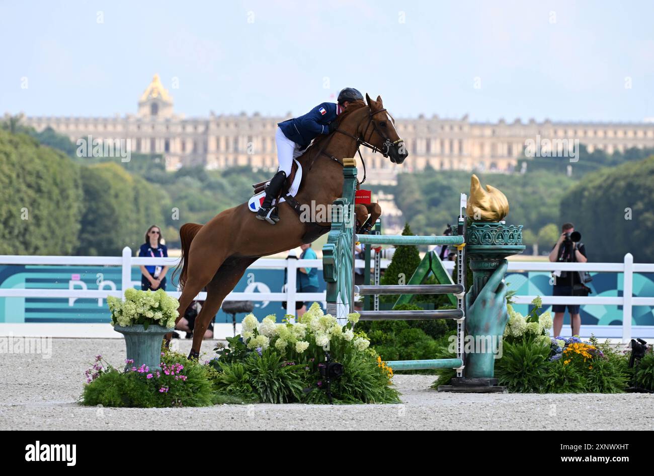 Paris - France, August 2, 2024, Paris Olympic Games, Equestrian team ...