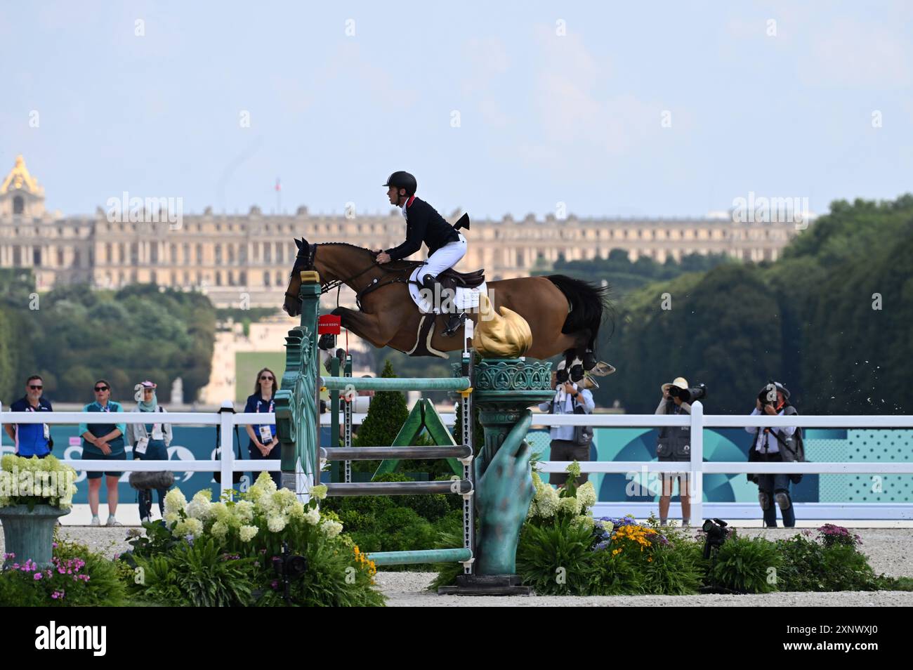 Paris - France, August 2, 2024, Paris Olympic Games, Equestrian team ...
