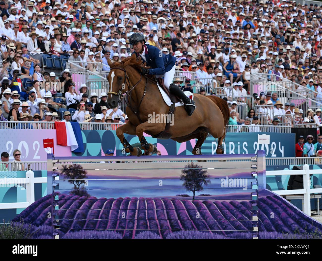 Paris - France, August 2, 2024, Paris Olympic Games, Equestrian team ...