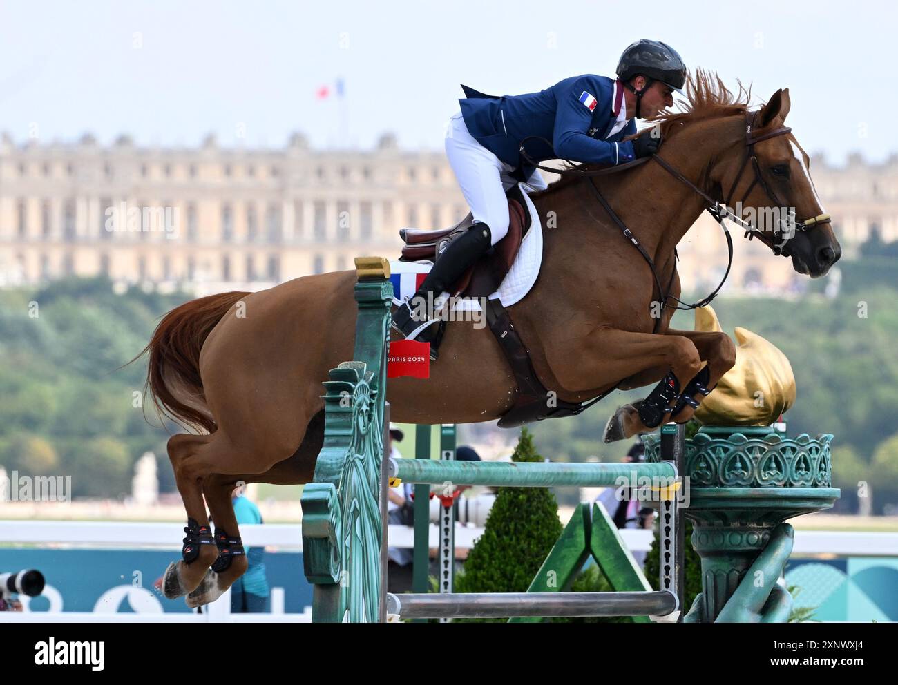 Paris - France, August 2, 2024, Paris Olympic Games, Equestrian team ...
