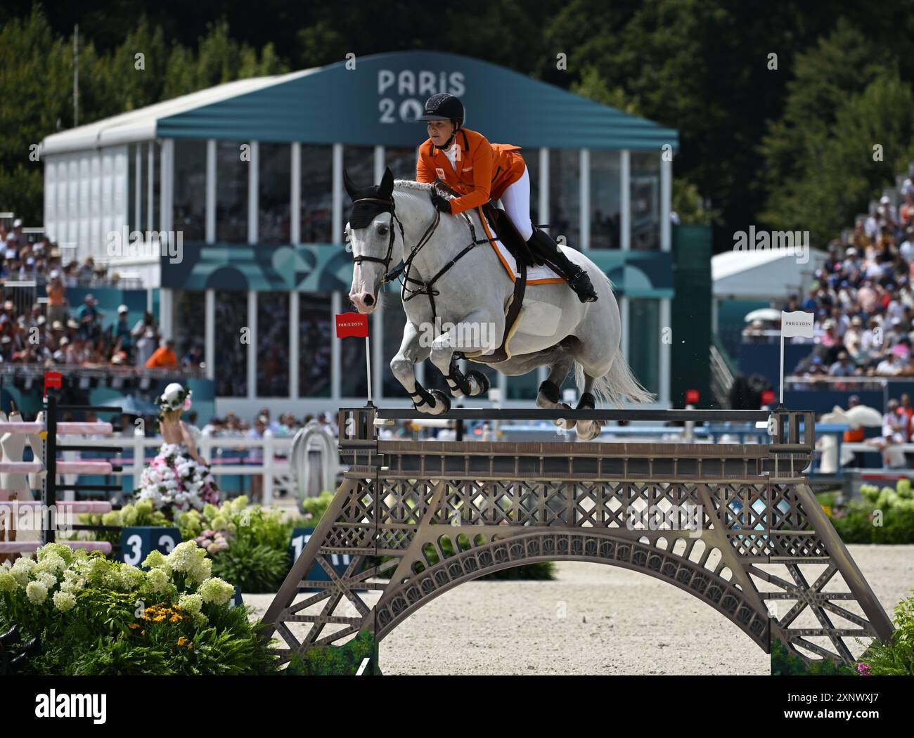 Paris - France, August 2, 2024, Paris Olympic Games, Equestrian team ...