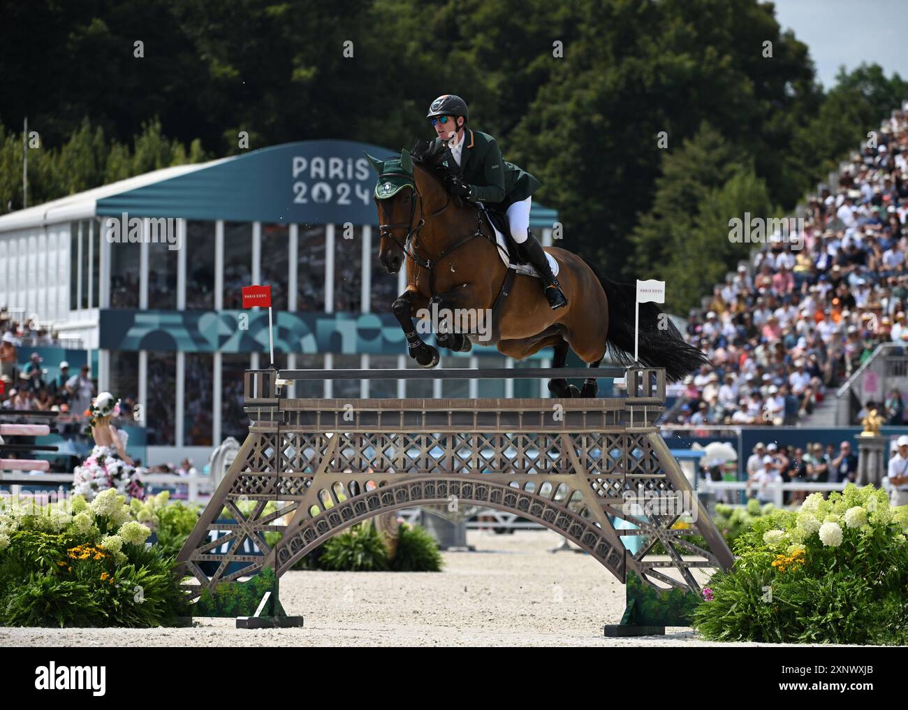 Paris - France, August 2, 2024, Paris Olympic Games, Equestrian team ...
