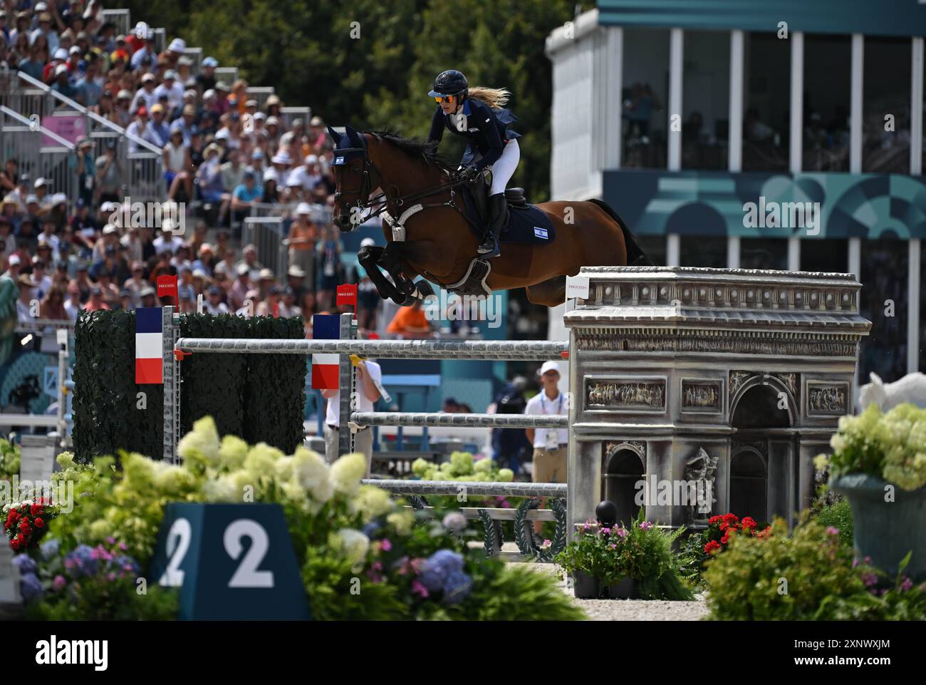 Paris - France, August 2, 2024, Paris Olympic Games, Equestrian team ...