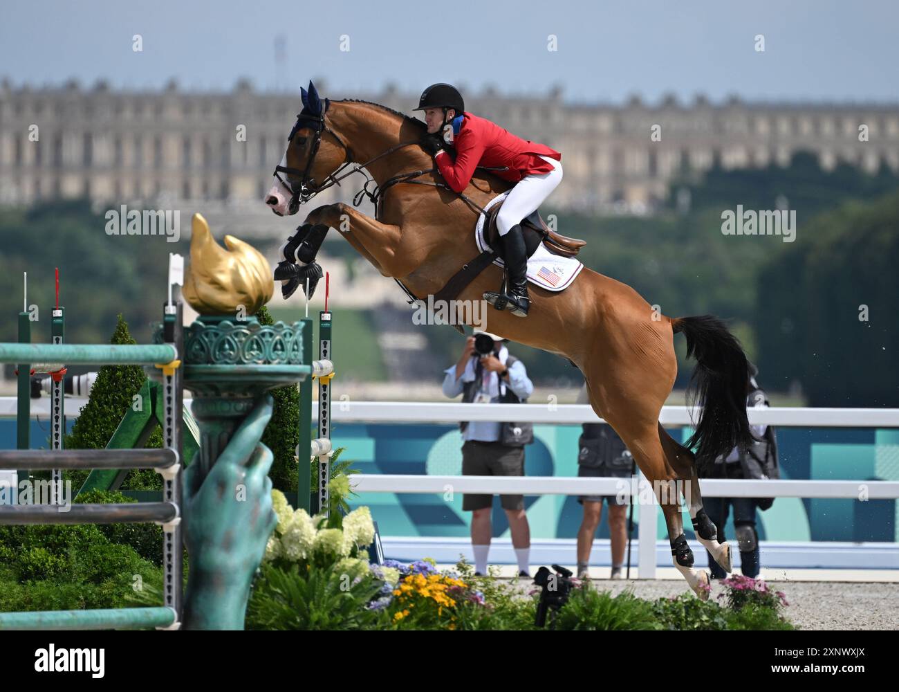 Paris - France, August 2, 2024, Paris Olympic Games, Equestrian team ...