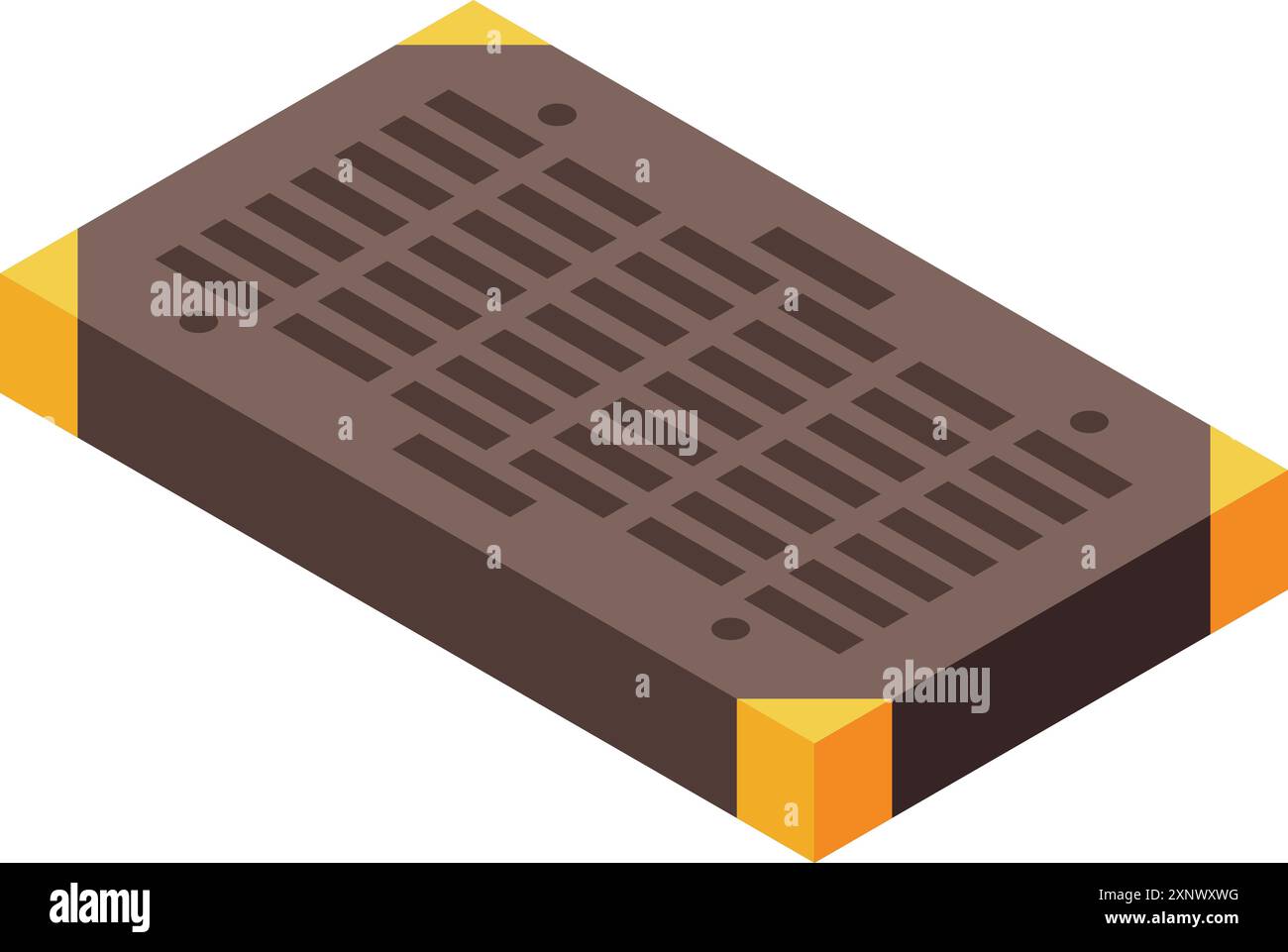 Rectangular metal grate is covering a drainage system, ensuring safety ...