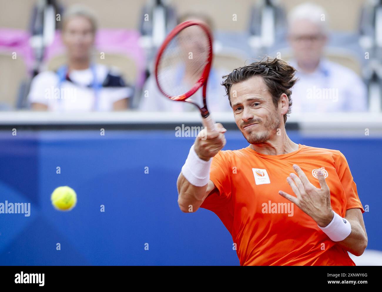 PARIS - Tennis player Wesley Koolhof in action against Canada during ...