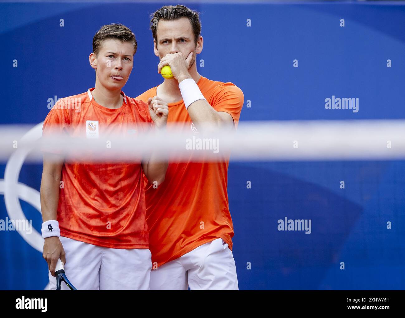 PARIS - Tennis players Wesley Koolhof and Demi Schuurs in action ...