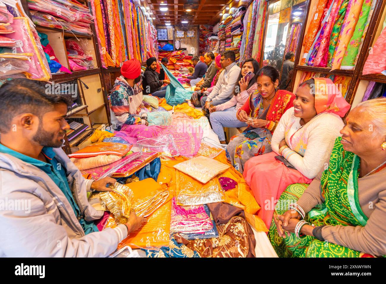 Silk Market, Jaipur, Rajasthan, India, South Asia, Asia Stock Photo - Alamy