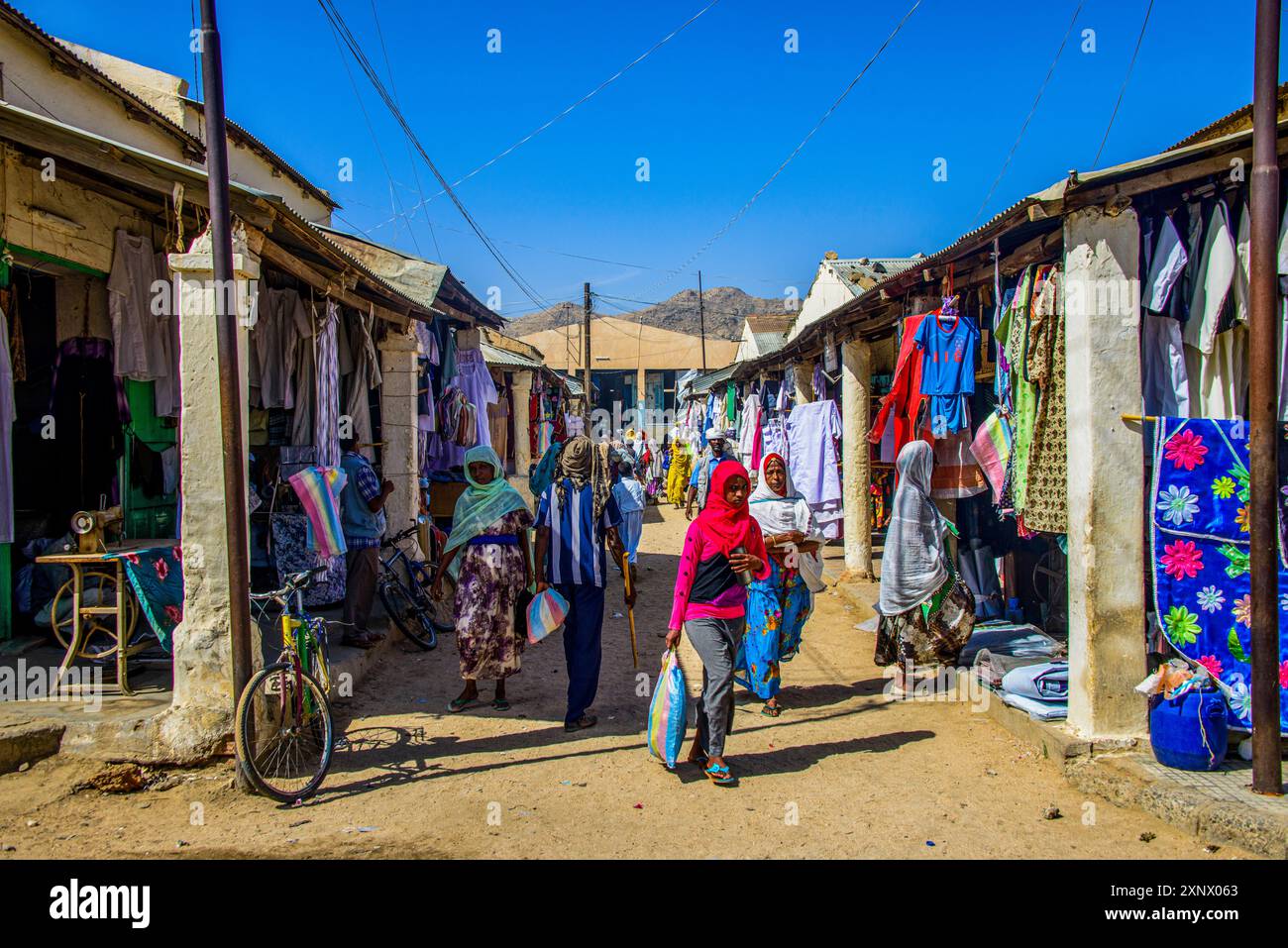 The colouful Monday market of Keren, Eritrea, Africa Stock Photo - Alamy