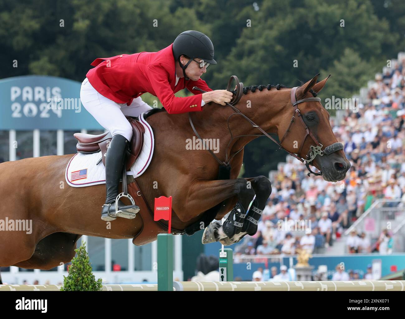 Paris, France. 02nd Aug, 2024. Karl Cook of the US competes during the ...