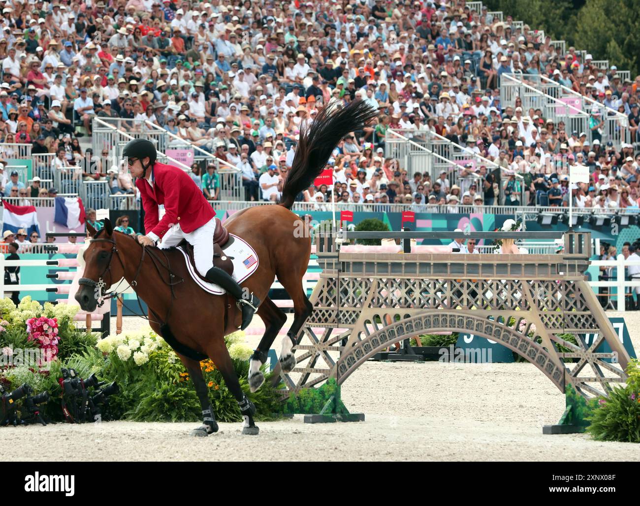 Paris, France. 02nd Aug, 2024. Karl Cook of the US competes during the ...