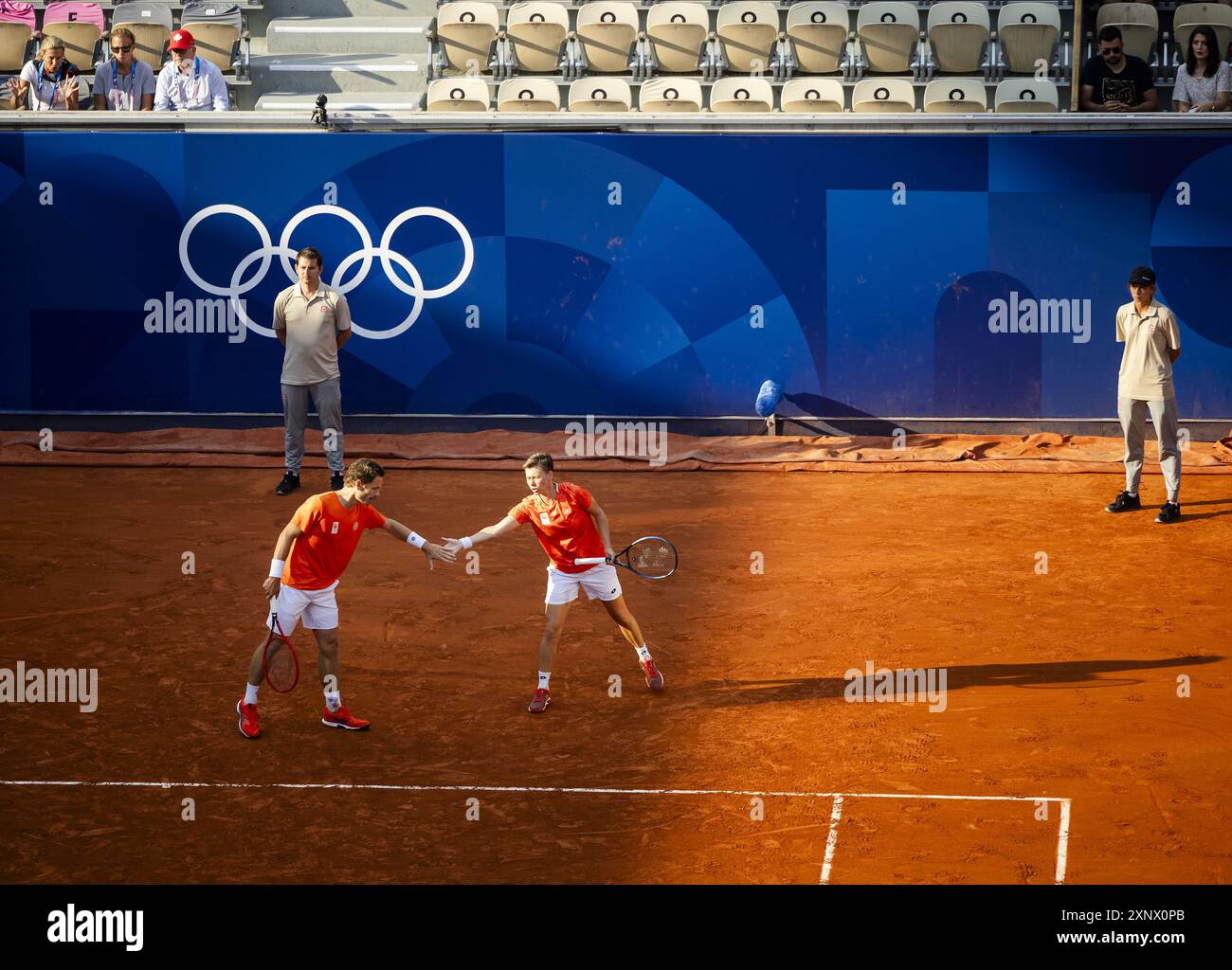 PARIS - Tennis players Wesley Koolhof and Demi Schuurs in action ...
