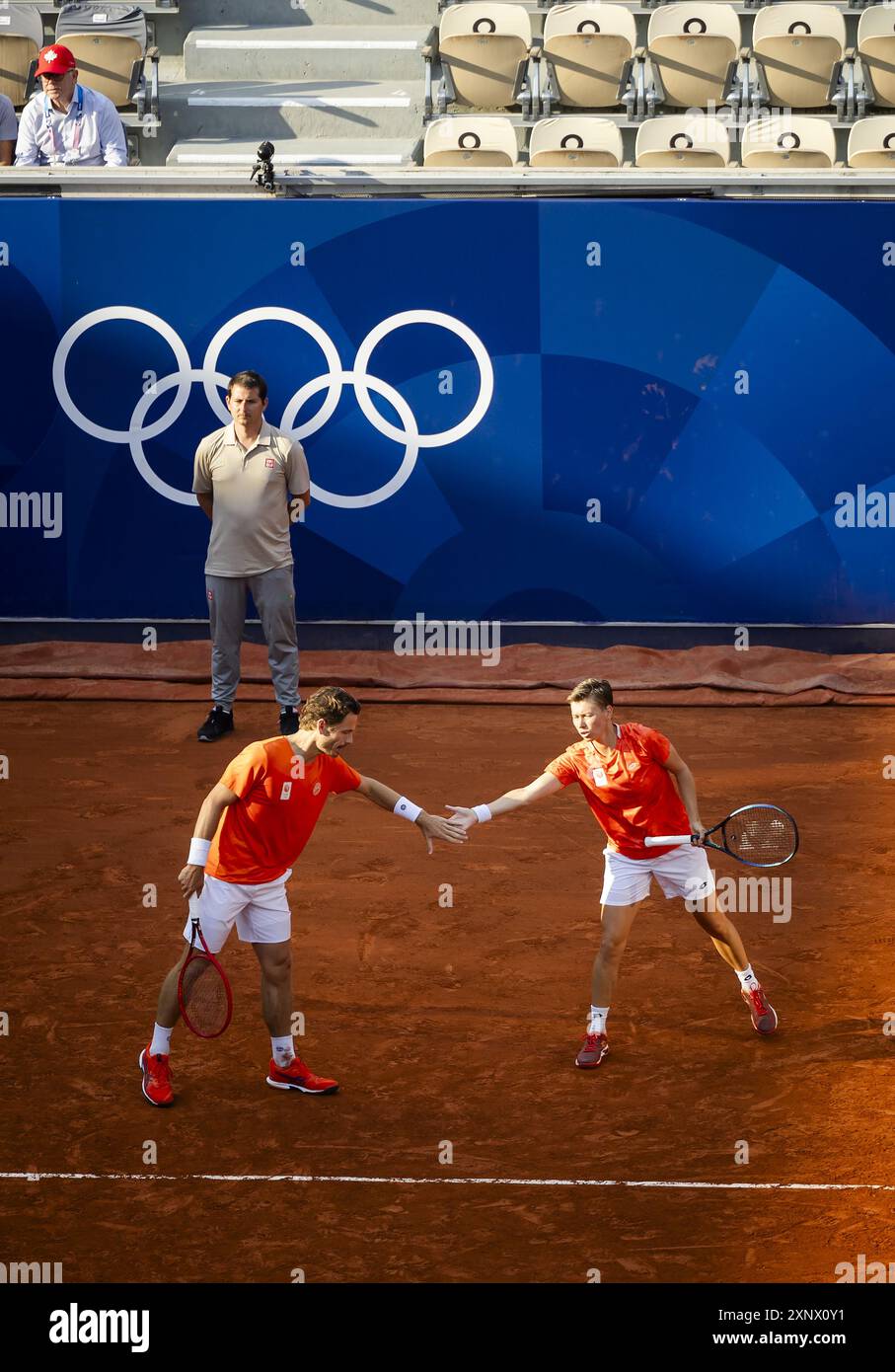 PARIS - Tennis players Wesley Koolhof and Demi Schuurs in action ...