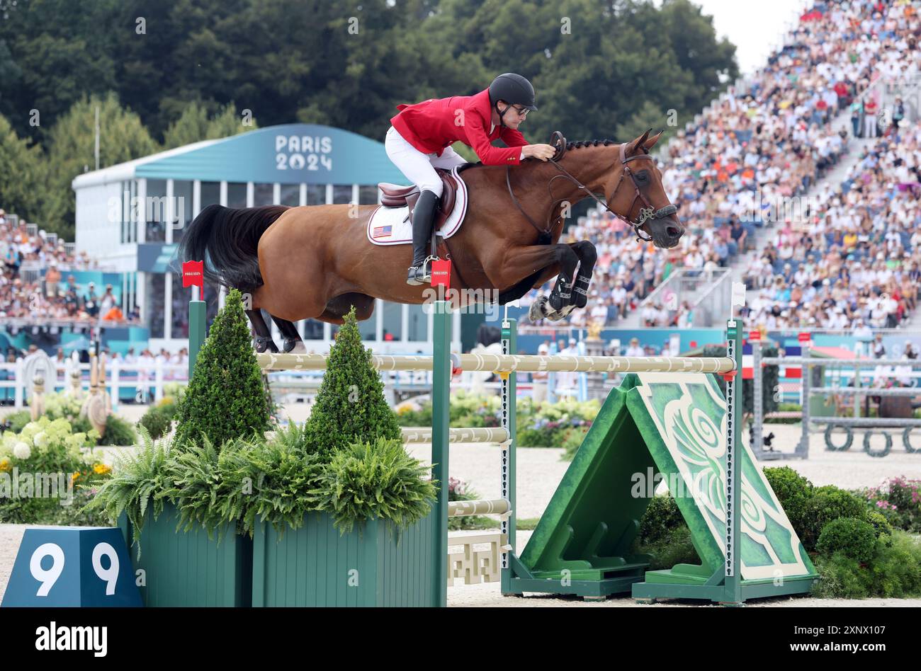 Paris, France. 02nd Aug, 2024. Karl Cook of the US competes during the ...