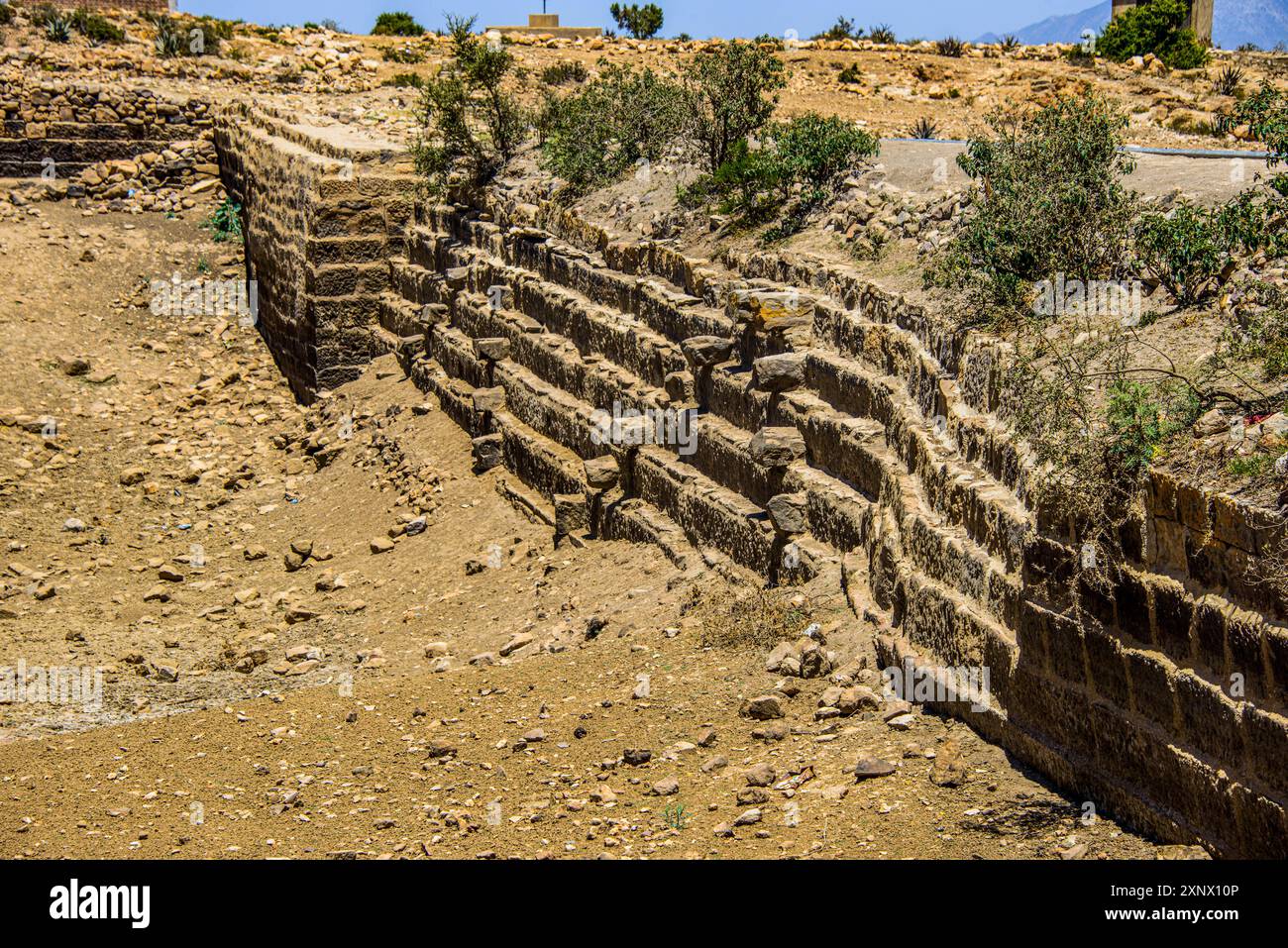 Ancient Sahira Dam at the Pre-Aksumite settlement of Qohaito Koloe ...
