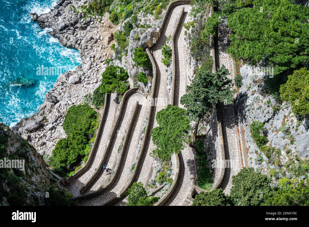 Via Krupp, Island of Capri, Gulf of Naples, Campania, Italy, Europe ...