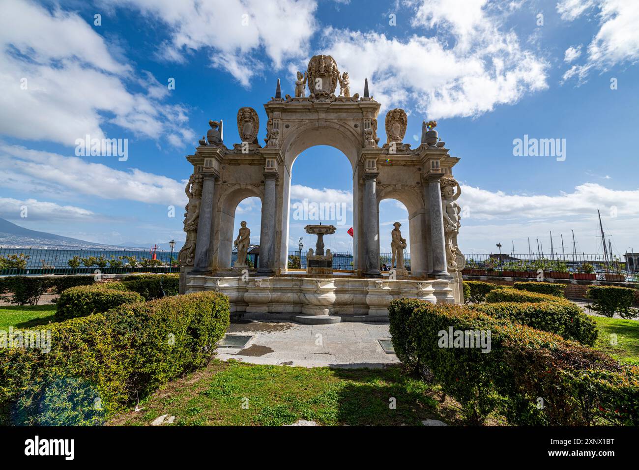 Fontana del Gigante, the historic Centre of Naples (Napoli), UNESCO ...