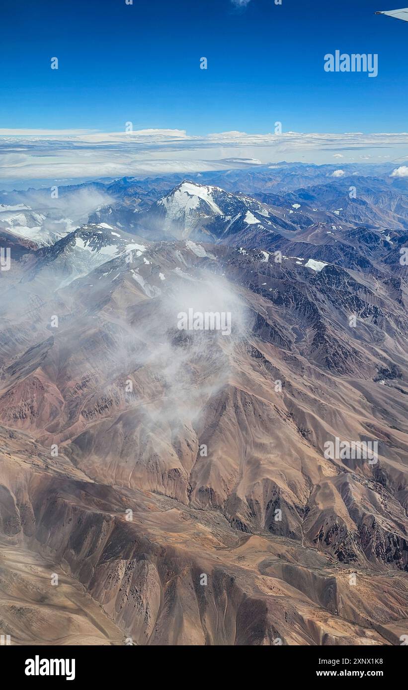 Aerial of the Andes mountains, Chile, South America Stock Photo - Alamy