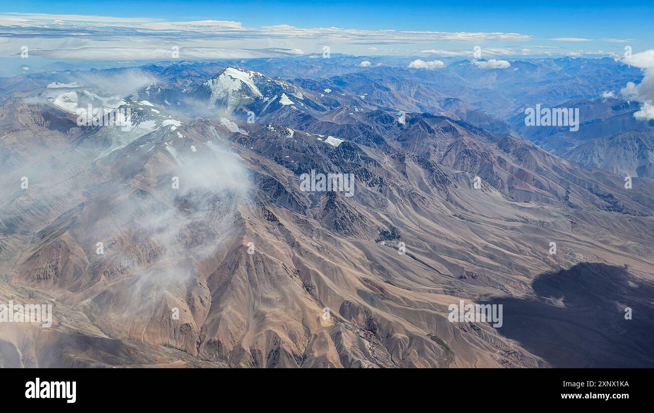 Aerial of the Andes mountains, Chile, South America Stock Photo - Alamy