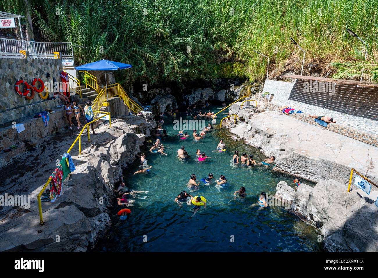 Pica hot springs, Northern Atacama, Chile, South America Stock Photo ...