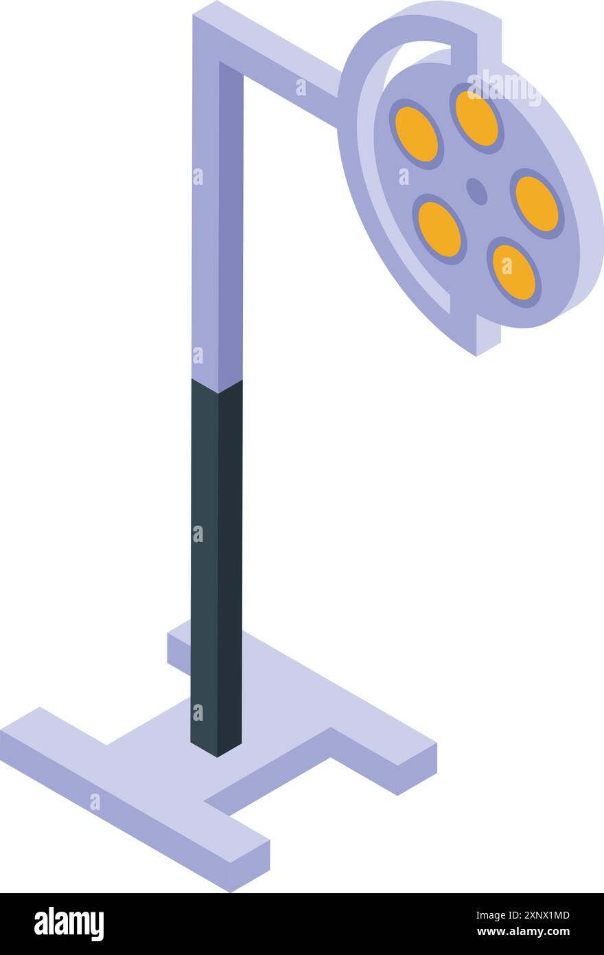 Surgical lamp illuminating an operating room, ready for a surgery Stock ...