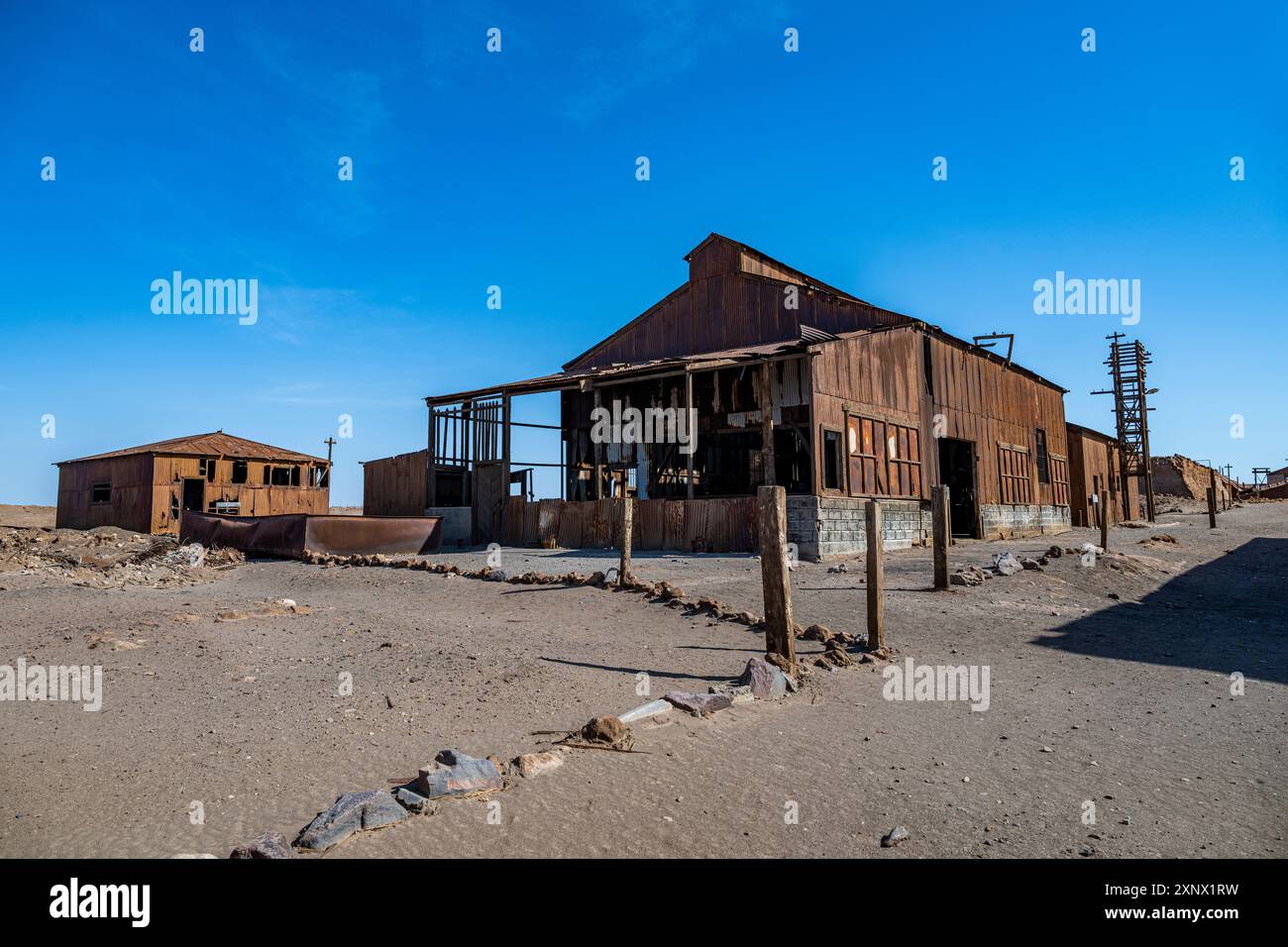 Santa Laura Salpeter mine, UNESCO World Heritage Site, Atacama desert ...