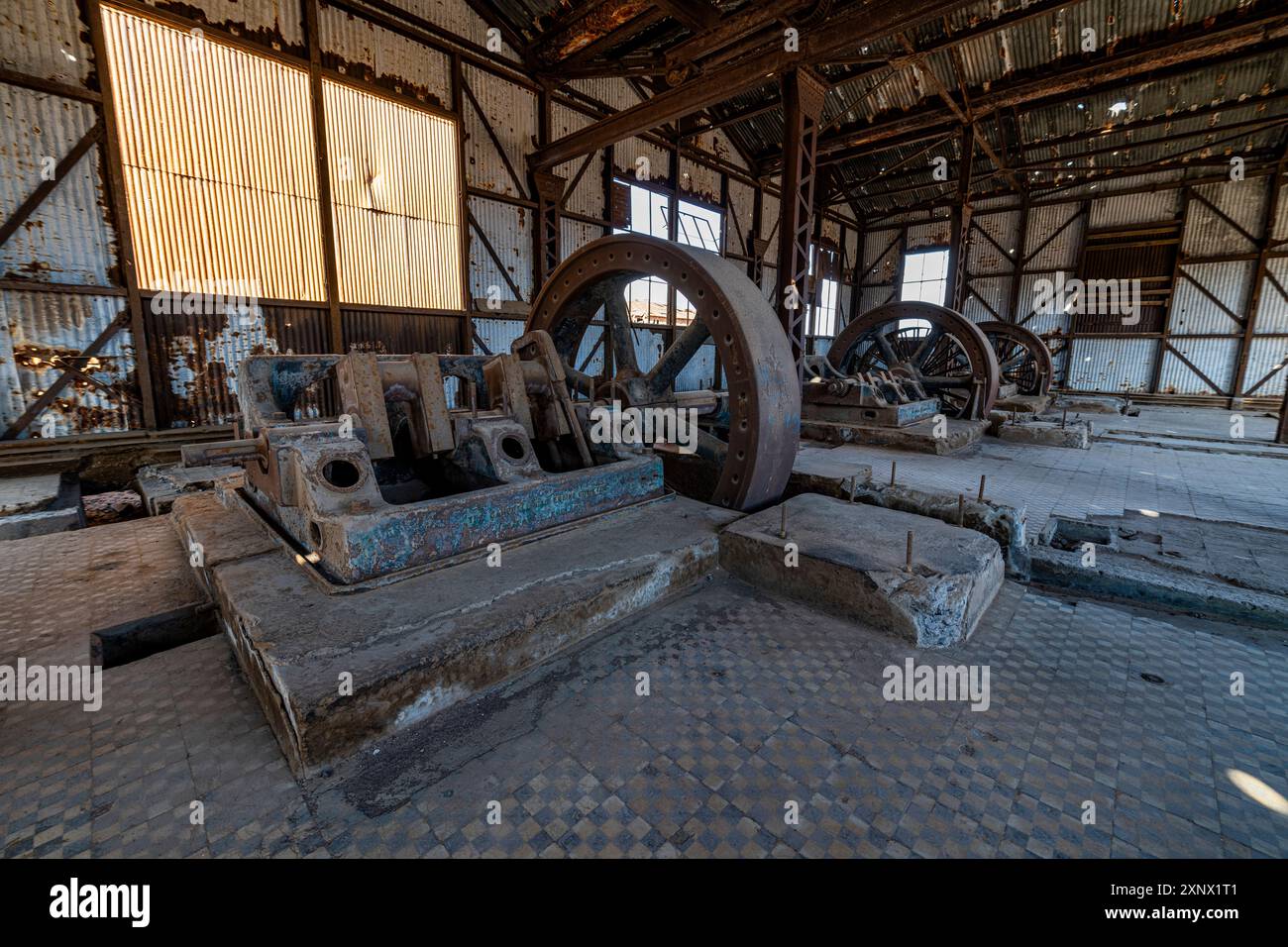 Santa Laura Salpeter mine, UNESCO World Heritage Site, Atacama desert ...