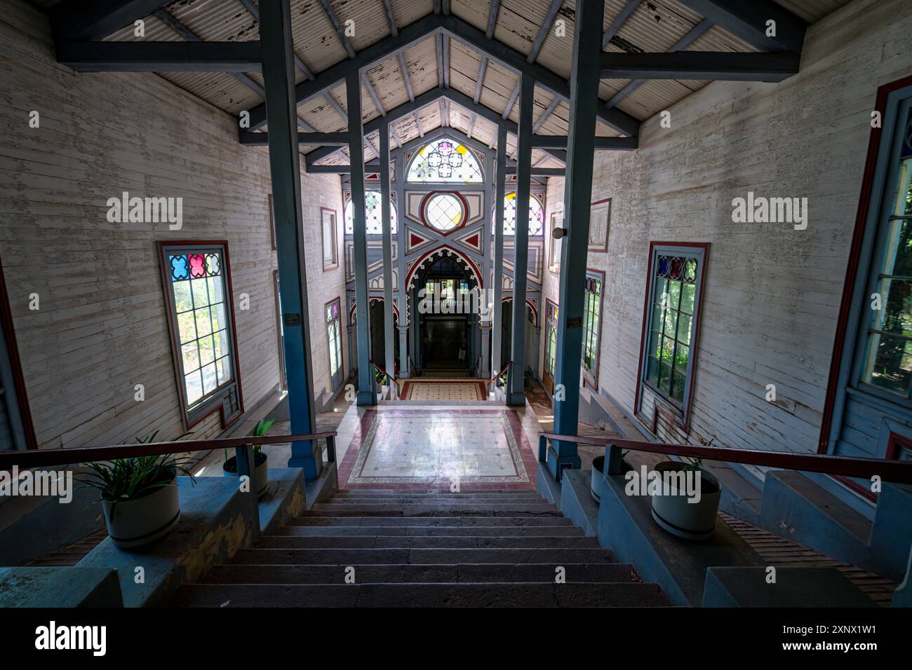 Historic Cauquenes hot springs, central Chile, South America Stock ...