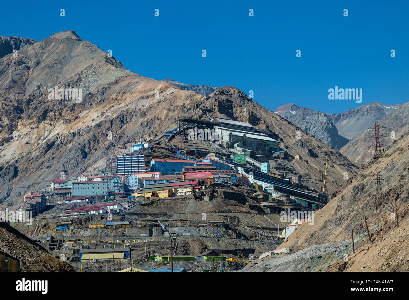 Sewell Mining Town, UNESCO World Heritage Site, Chile, South America ...