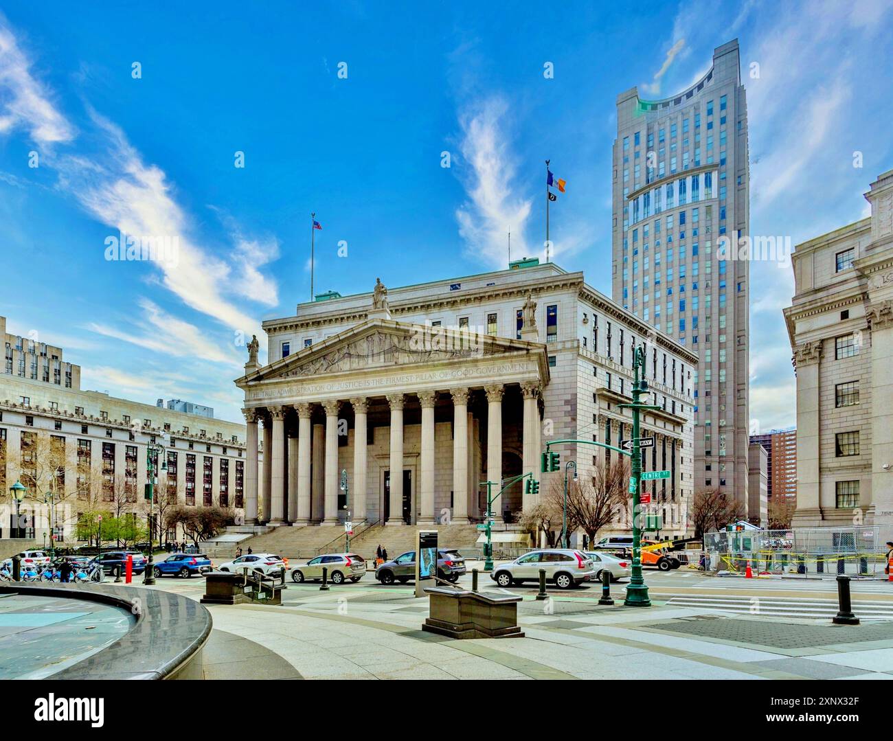 The New York State Supreme Court Building on Foley Square in the Civic ...
