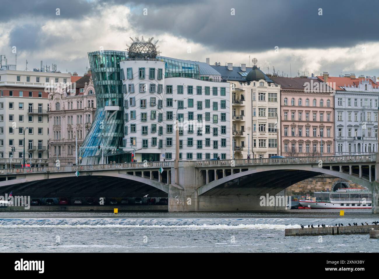 Modern Dancing House (Ginger and Fred building), designed by Frank ...