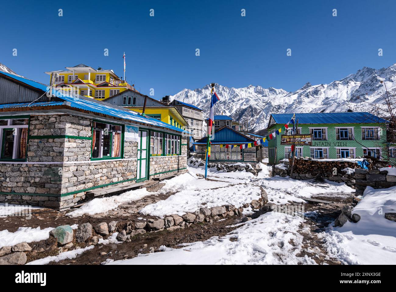 Kyanjin Gompa, Langtang Valley trek, Himalayas, Nepal, Asia Stock Photo ...