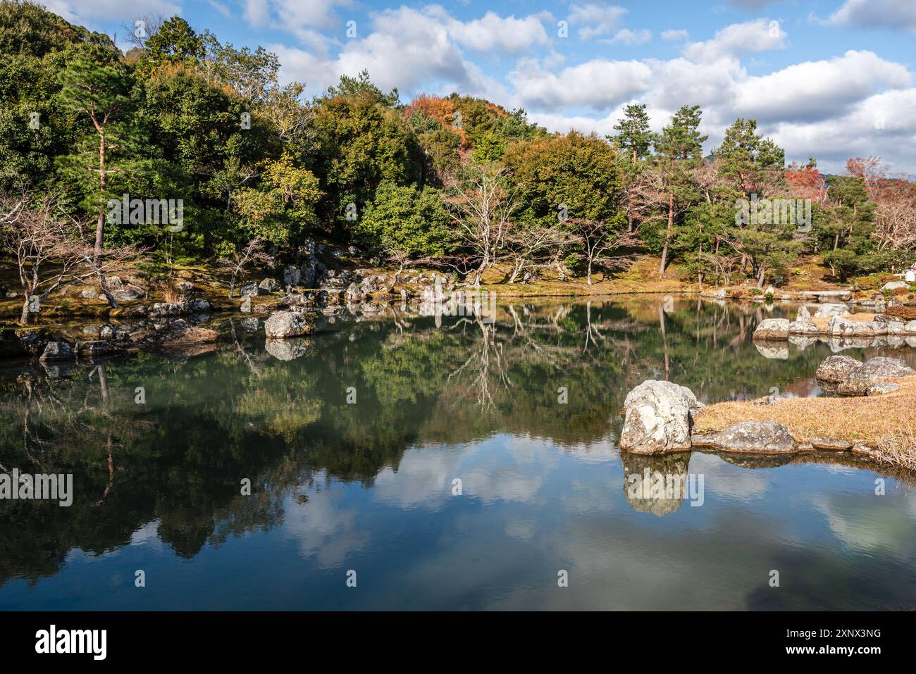 Sogenchi Teien lake, tranquil Zen garden of Tenryu-ji, UNESCO World ...