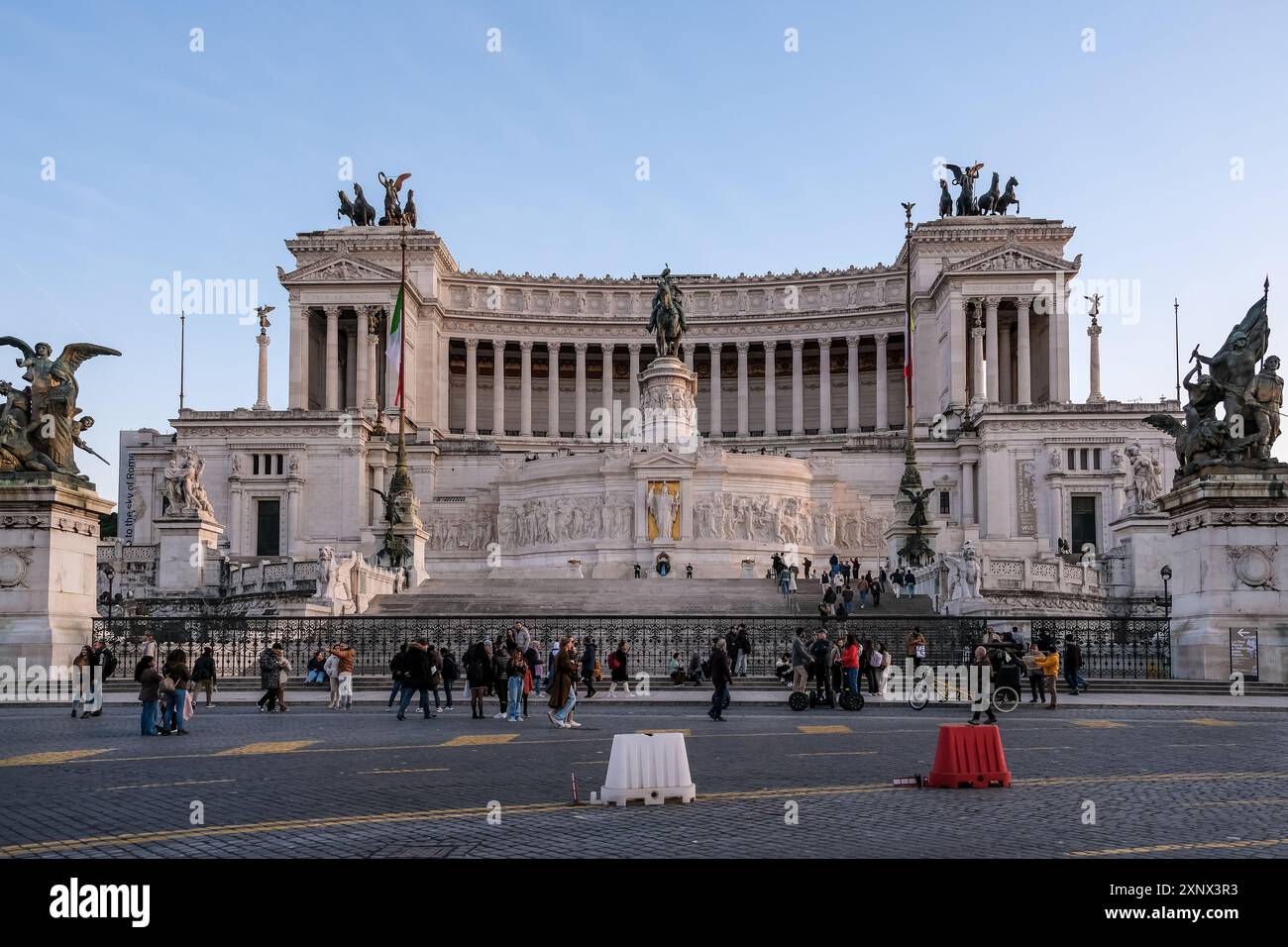 Architectural detail of the Victor Emmanuel II National Monument, built ...
